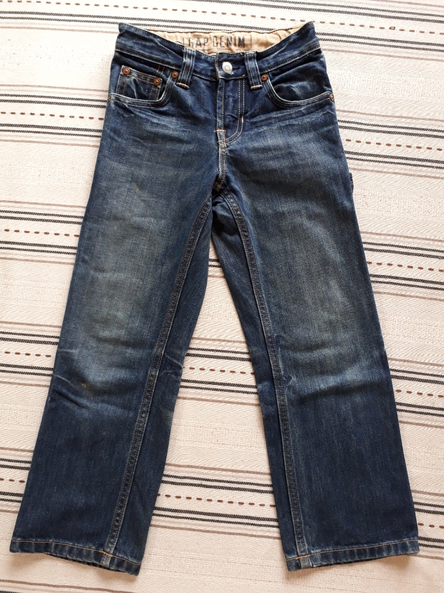 GAP KIDS ギャップ ジーンズ デニム アジャスター付 120 130(120（115～124cm）)｜売買されたオークション情報、yahooの商品情報をアーカイブ公開 - オークファン ...