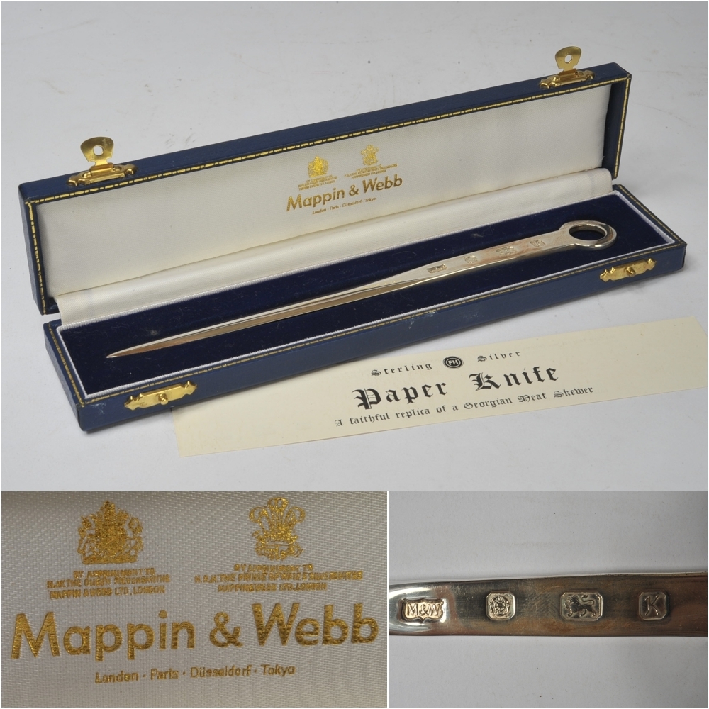 マッピン＆ウェッブ Mappin&Webb Sterling Silver スターリングシルバー 銀製 ペーパーナイフ 57g(その他)｜売買されたオークション情報、yahooの商品情報を ...