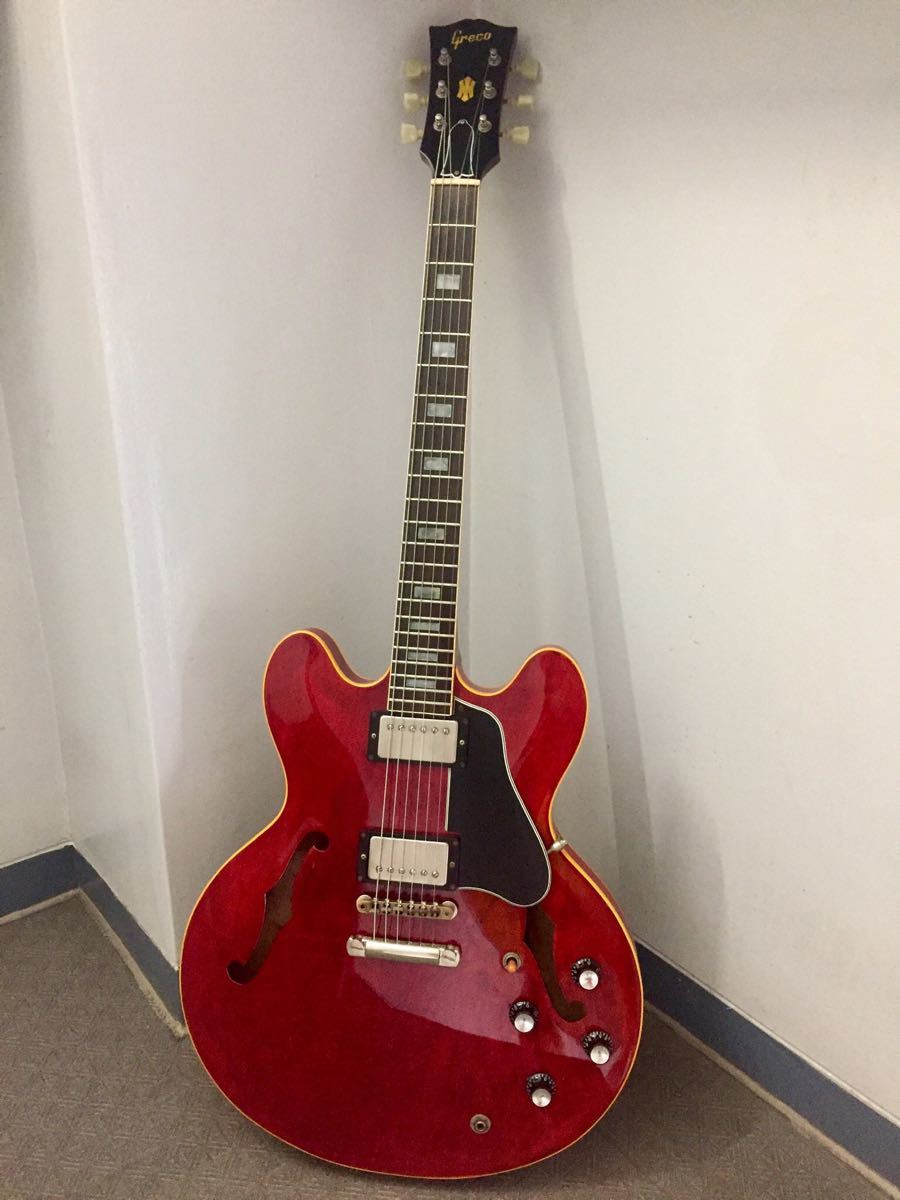 1982年製 Grecoグレコ SA64-60チェリー Gibsonギブソン ES-335完全再現model セミアコ セミアコースティック ...
