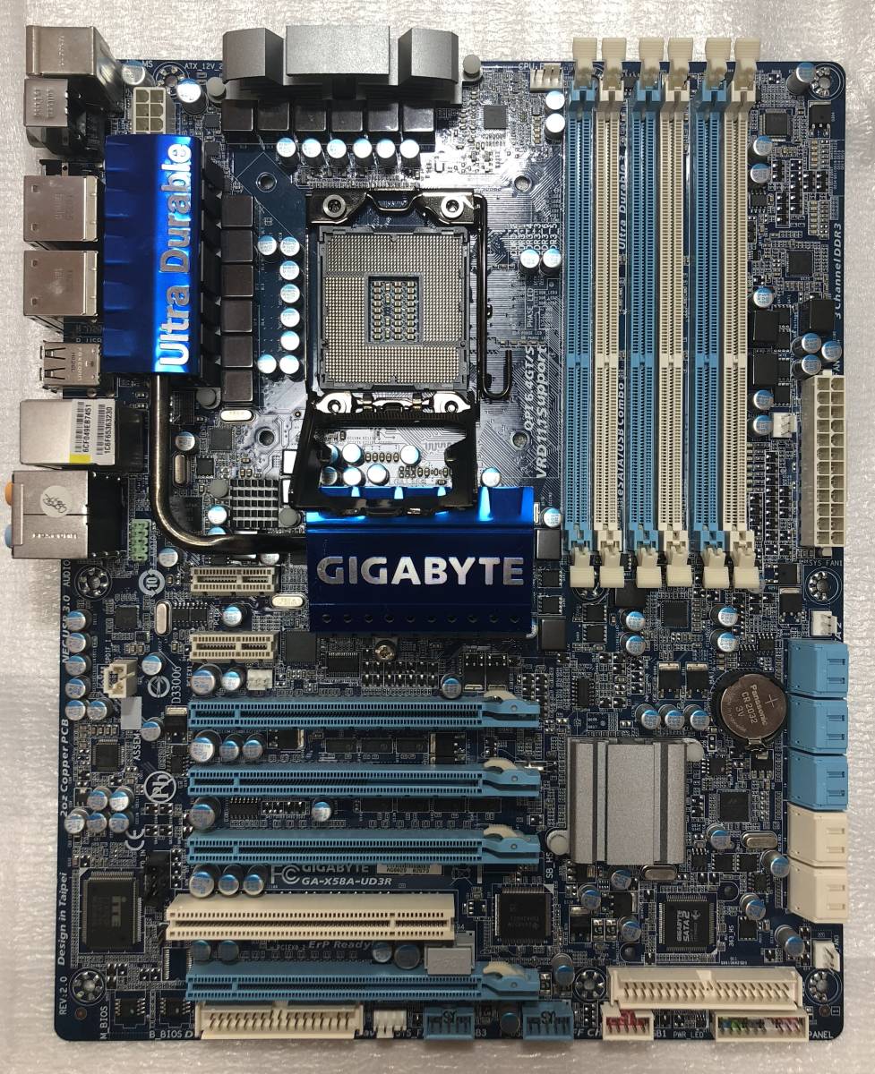 GIGABYTE GA-X58A-UD3R ギガバイト V2.0 LGA1366 ATX WIN10のID付き(その他)｜売買されたオークション情報、yahooの商品情報をアーカイブ公開 ...