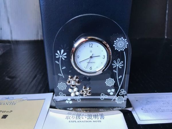 Y087 品 条件付き Mikimoto ミキモト パール 真珠付き 置き時計 テーブルクロック(一般)｜売買されたオークション情報 ...