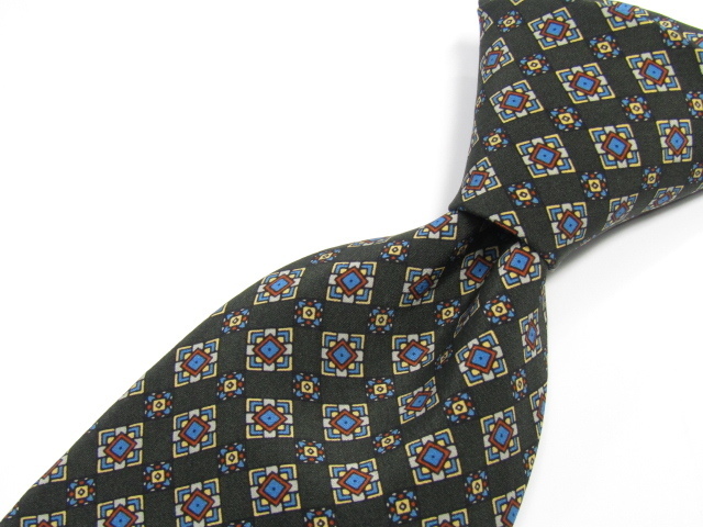 ランセル LANCEL ネクタイ/良品 スクエアパターン ジオメトリック 緑系 1円 E442(男性用)｜売買されたオークション情報 ...