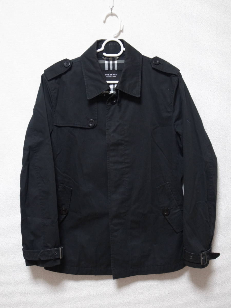 バーバリーブラックレーベル トレンチコート M 黒 本物 /4142(コート)｜売買されたオークション情報、yahooの商品情報をアーカイブ公開 - オークファン（aucfan.com）