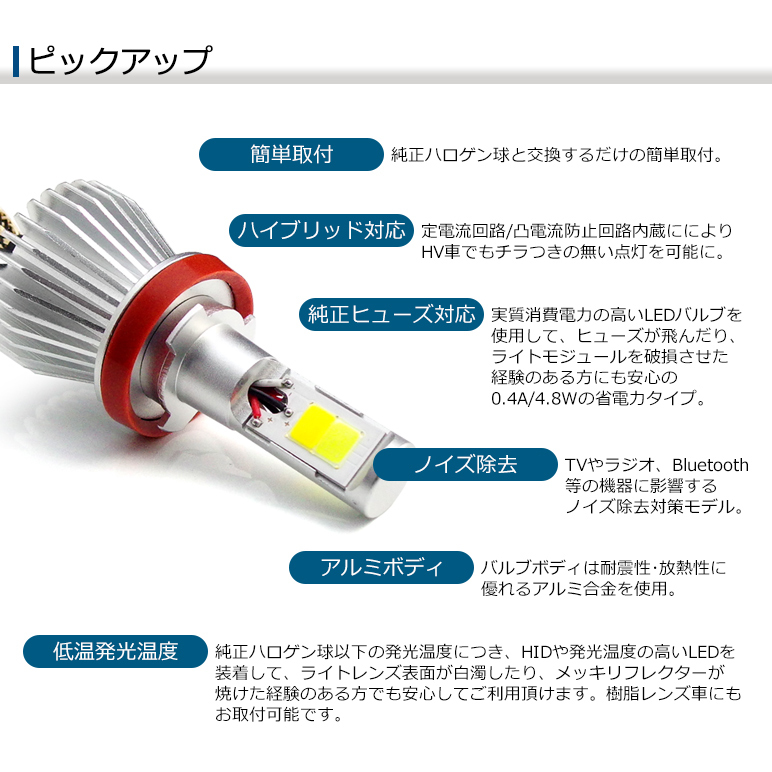 L350S/L360S 前期/後期 タント カスタム LED フォグランプ H8 20W COB 2色切替 マルチ点灯 ホワイト/6000K ...