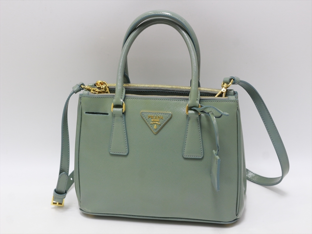 正規良品 PRADA/プラダ 2WAY ハンドバック ショルダーバッグ サフィアーノ ブルー系 レディース B531(ハンドバッグ)｜売買され ...