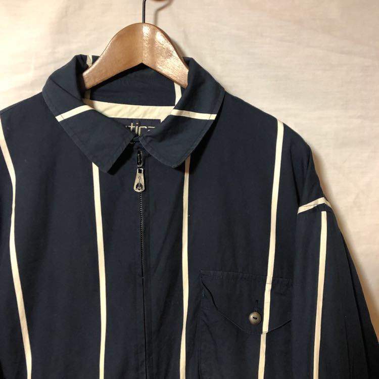 90s nautica ノーティカ コットンジャケット ストライプ チンスト vintage セーリング スイングトップ RL93 92(男性用)｜売買されたオークション情報、yahooの商品 ...