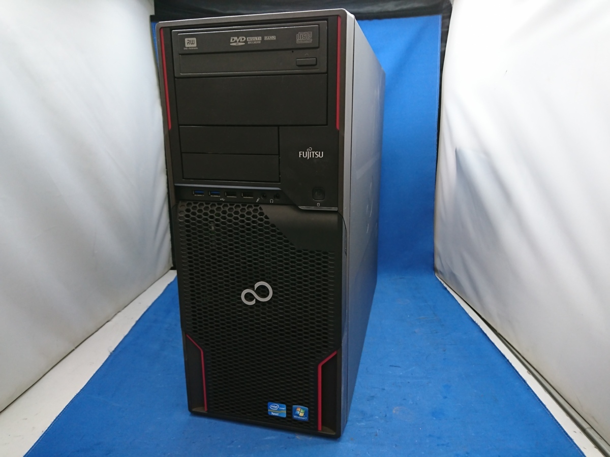 グラボ不良ジャンク FUJITSU CELSIUS W520 CPU:Xeon E3-1245 v2 3.40GHz/RAM:8GB/HDD ...