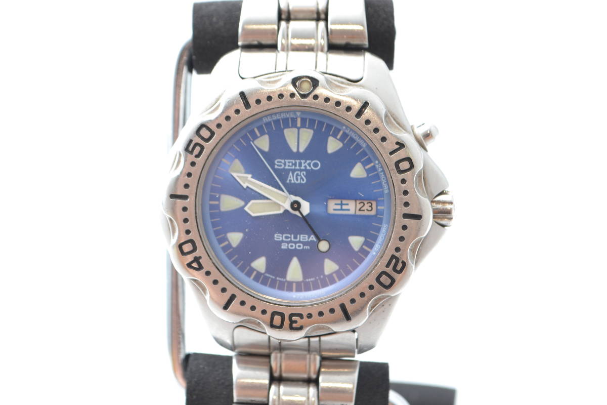 SEIKO セイコー AGS SCUBA スキューバ 5M23-6B40 メンズ クォーツ 腕時計(セイコー)｜売買されたオークション情報 ...