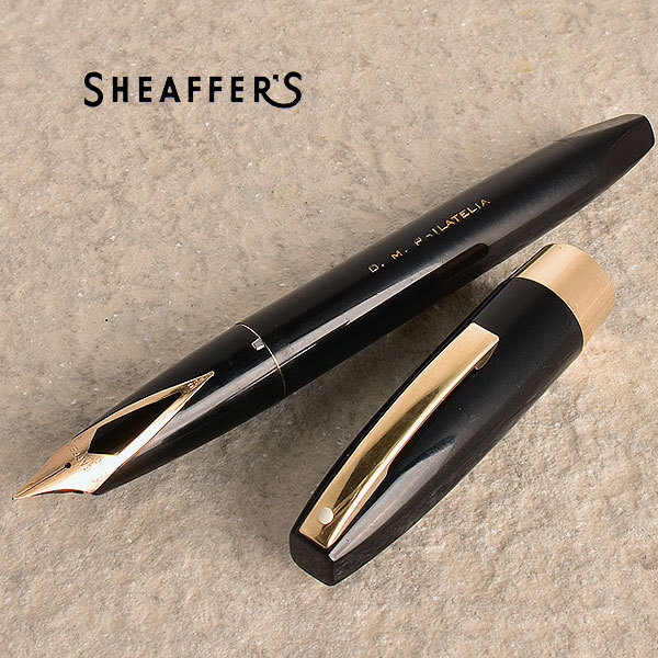 訳あり SHEAFFER/シェーファー ビンテージ 万年筆 “PFM ブラックGT” 14金ニブEF 極細 付 スノーケル式 /468(シェーファー)｜売買されたオークション情報、yahooの ...