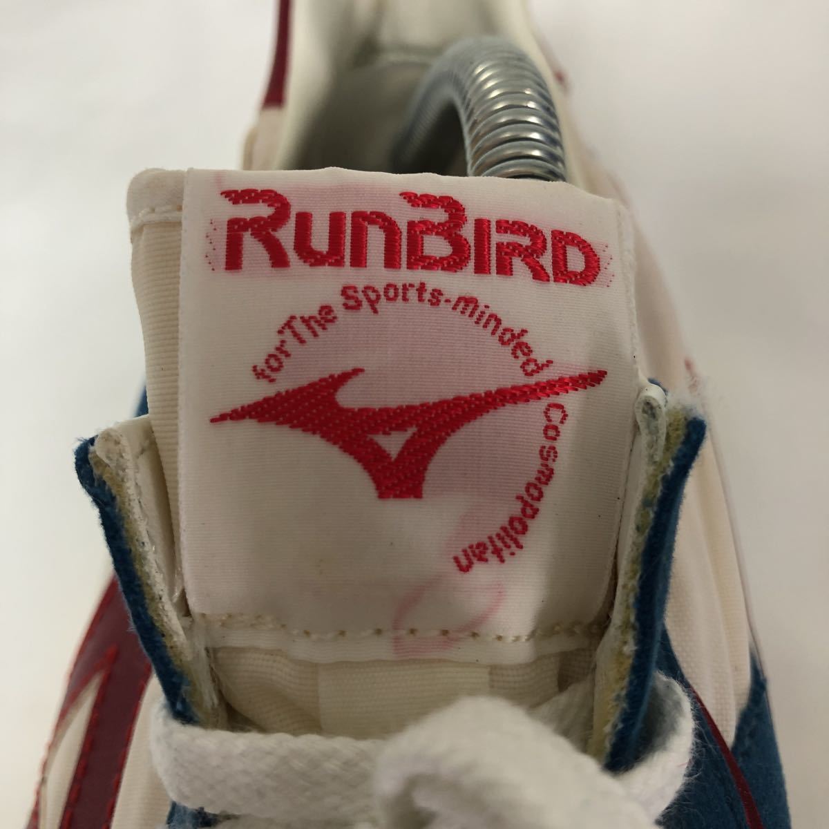 sss ヴィンテージ MIZUNO ミズノ RUNBIRD ランバード メンズ レースアップスニーカー シューズ ブルー ホワイト レッド 靴 ...