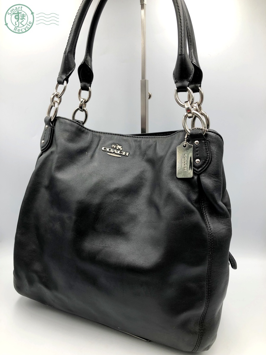 COACH コーチ トートバッグ 肩掛け ショルダーバック レザー ブラック 黒 No.494(トートバッグ)｜売買されたオークション情報、yahooの商品情報をアーカイブ公開 ...