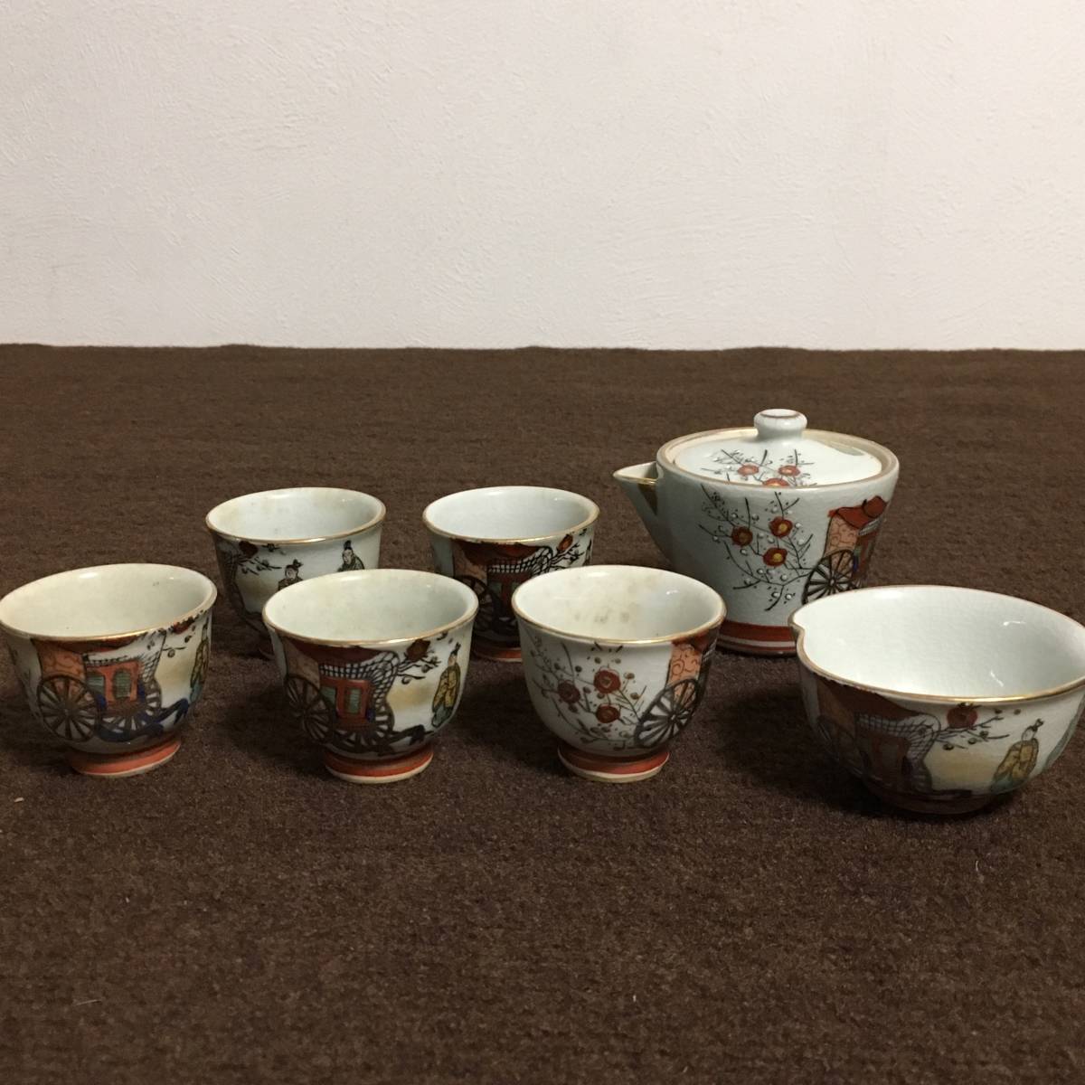 J034-b 九谷焼 煎茶セット(茶器セット)｜売買されたオークション情報、yahooの商品情報をアーカイブ公開 - オークファン（aucfan.com）