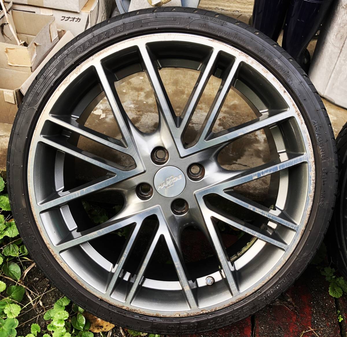 定価30万 ハルトゲ HARTGE ユニオンジャック 18インチ 7.5J INSET +48 215 35 R18 ピレリ ナンカン ...