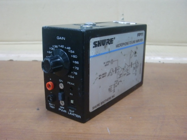 SHURE MICROPHONE-TO-LINE AMPLIFIER FP11 MID-9653 60サイズ(その他)｜売買されたオークション ...