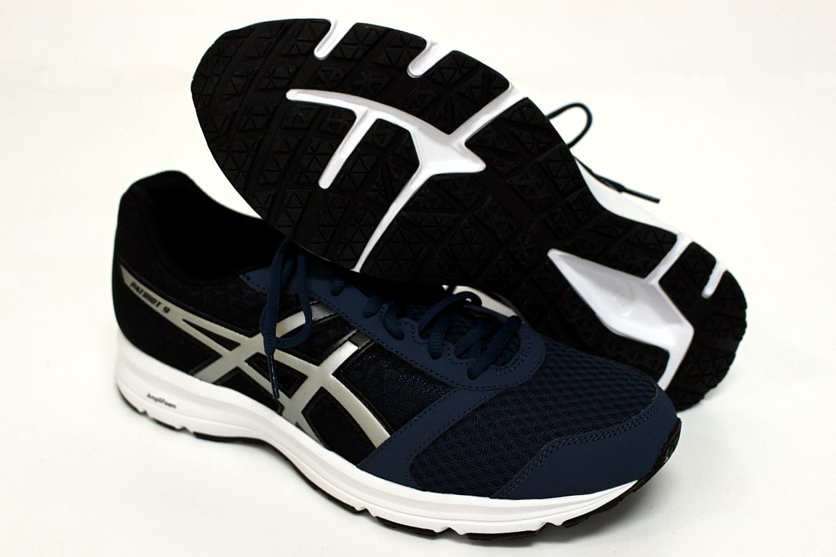 アシックス asics メンズ PATRIOT9 軽量 ランニング シューズ スニーカー 靴 紺黒 T823N-NVY-290 十 QWER ...