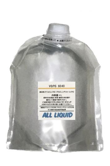 国産 VG:60 PG:40 ベースリキッド 4L グリセリン プロピレングリコール 安全な食添品使用(喫煙グッズ)｜売買されたオークション ...