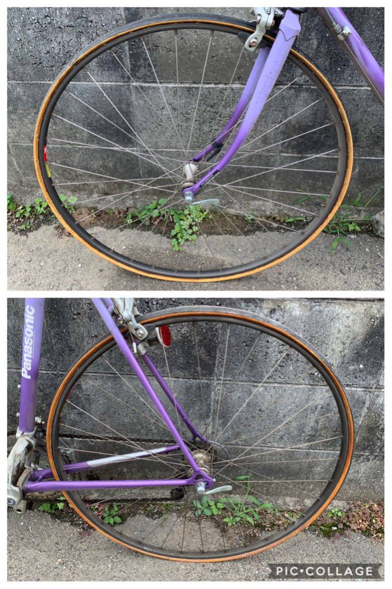 パナソニック ロードバイク double butted tubing cr-mo クロモリ タンゲ フレーム 自転車 車体 クラシック ...