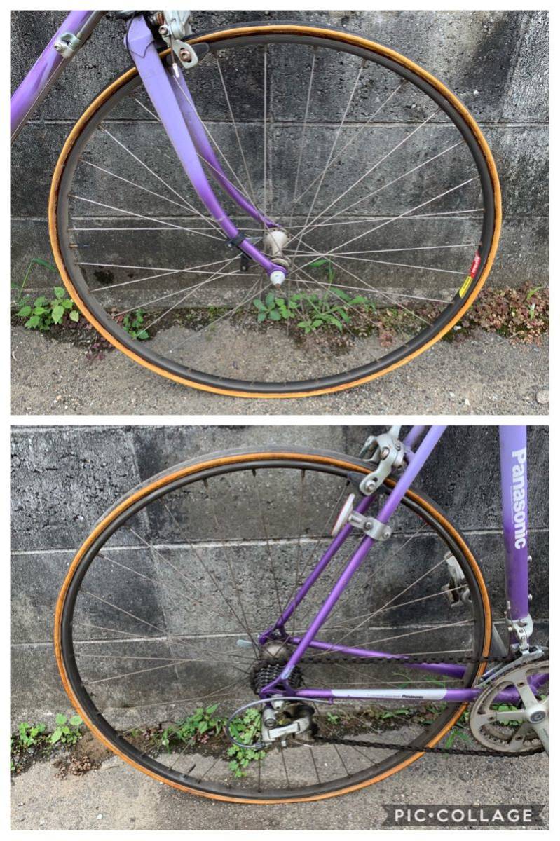 パナソニック ロードバイク double butted tubing cr-mo クロモリ タンゲ フレーム 自転車 車体 クラシック ...