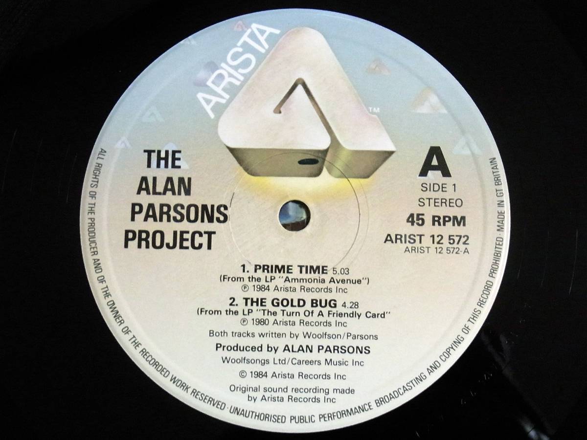 466 UK Orig 12 The Alan Parsons Project - Prime Time / Pipeline ...