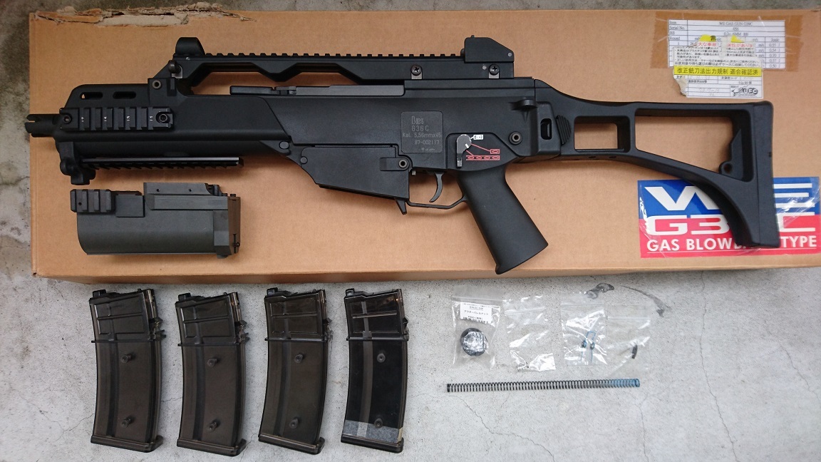 WE G39C G36C ガスプローバック 現状ガス漏れ無し 動作OK 難有り(ガスガン)｜売買されたオークション情報、yahooの商品情報を ...