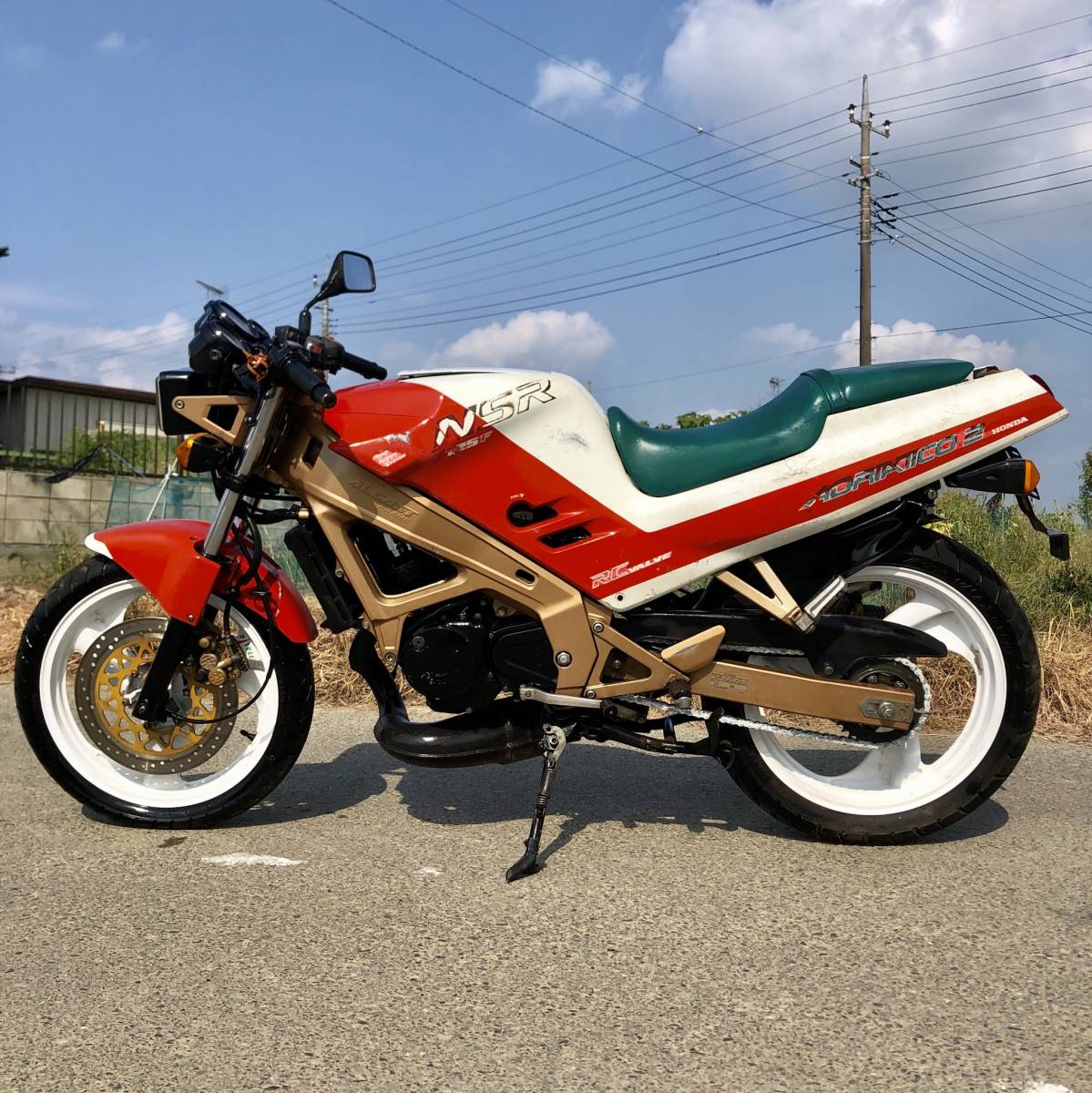 ホンダ NSR125F JC20 イタリア限定 実動 書類付き ALCAST FRAME 2スト 絶版 な1台 検 NSR NS-1 TZR ...