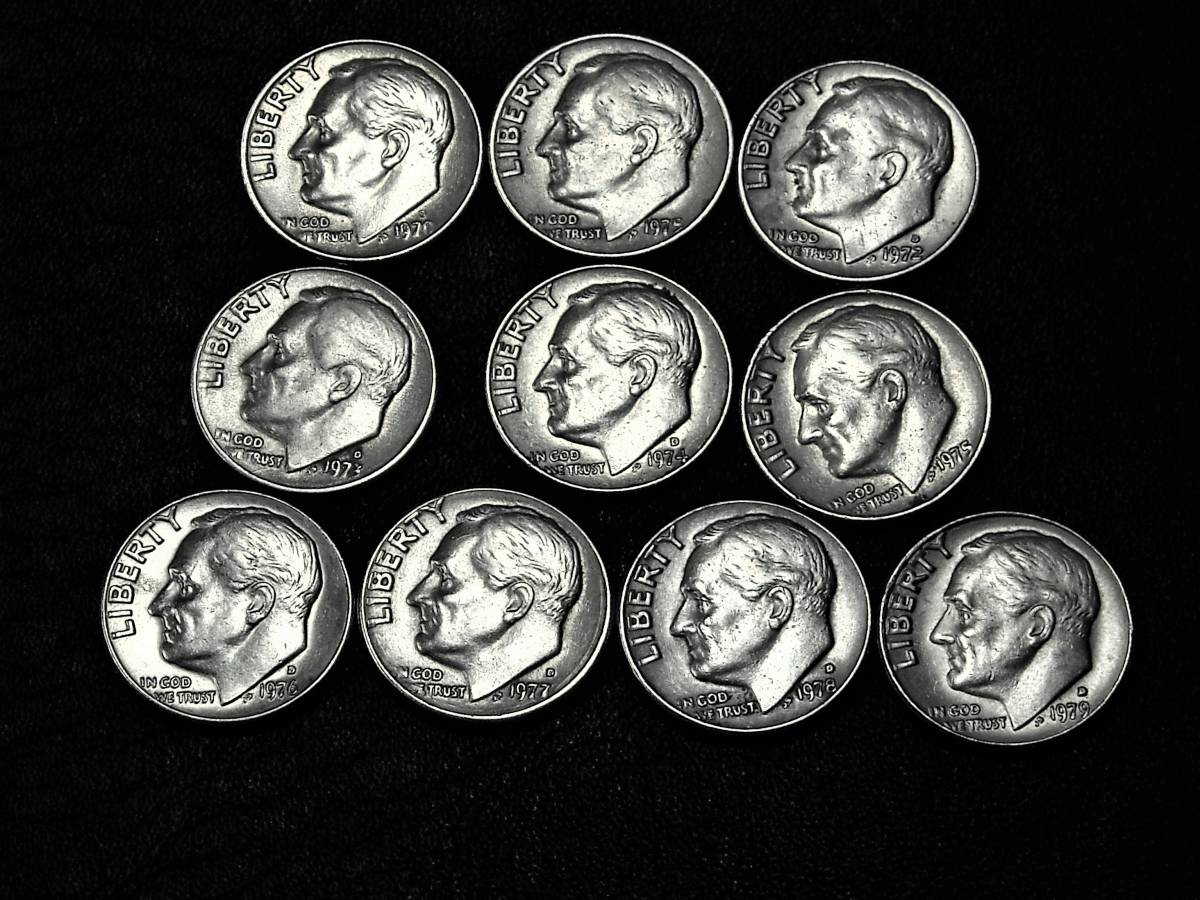 USA ONE DIME 1980年代 10枚(北アメリカ)｜売買されたオークション情報、yahooの商品情報をアーカイブ公開 ...