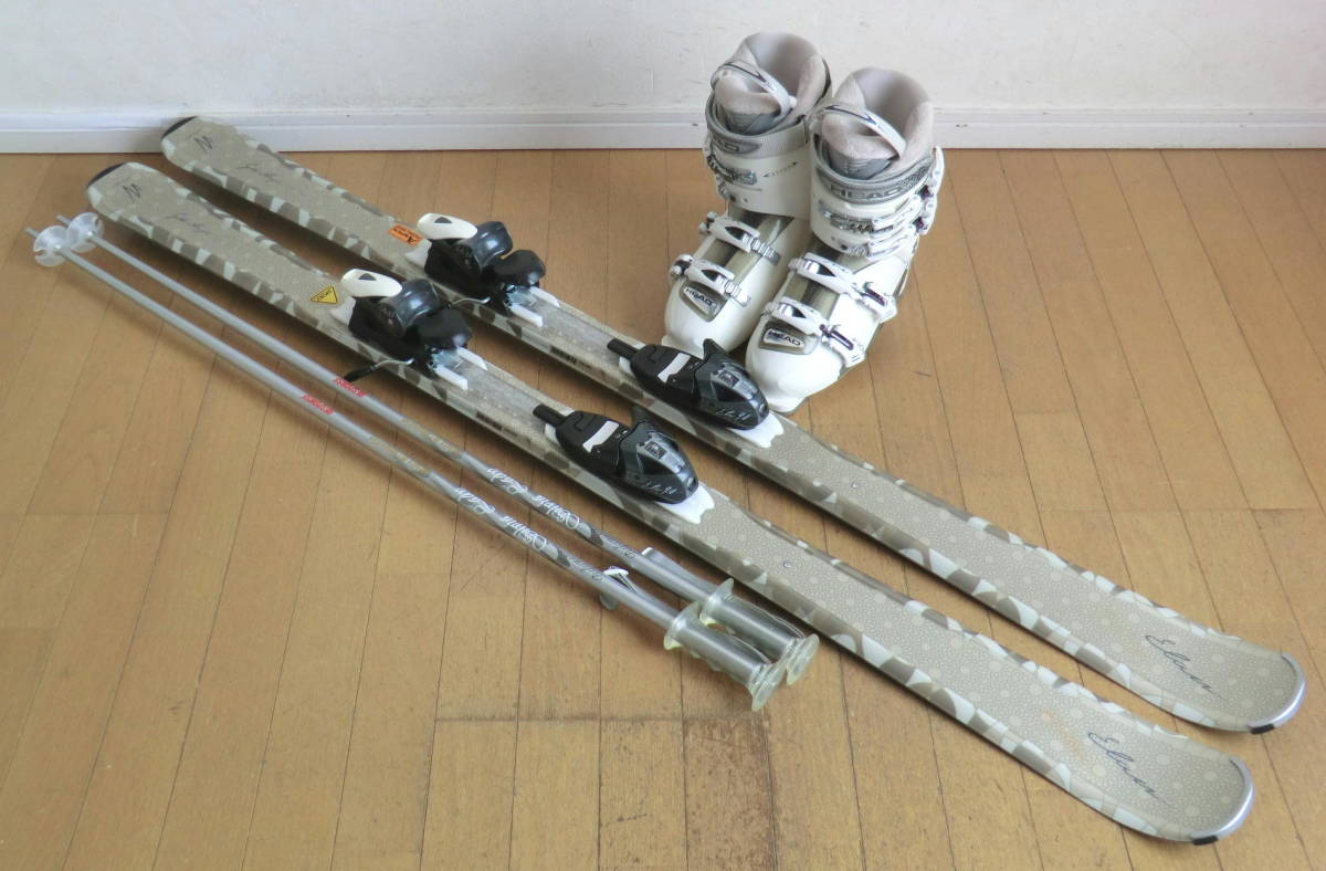 ELAN＋HEAD 女性用カービングスキー4点セット 板152/靴25-25.5 WAX済(板、ブーツセット)｜売買されたオークション情報 ...