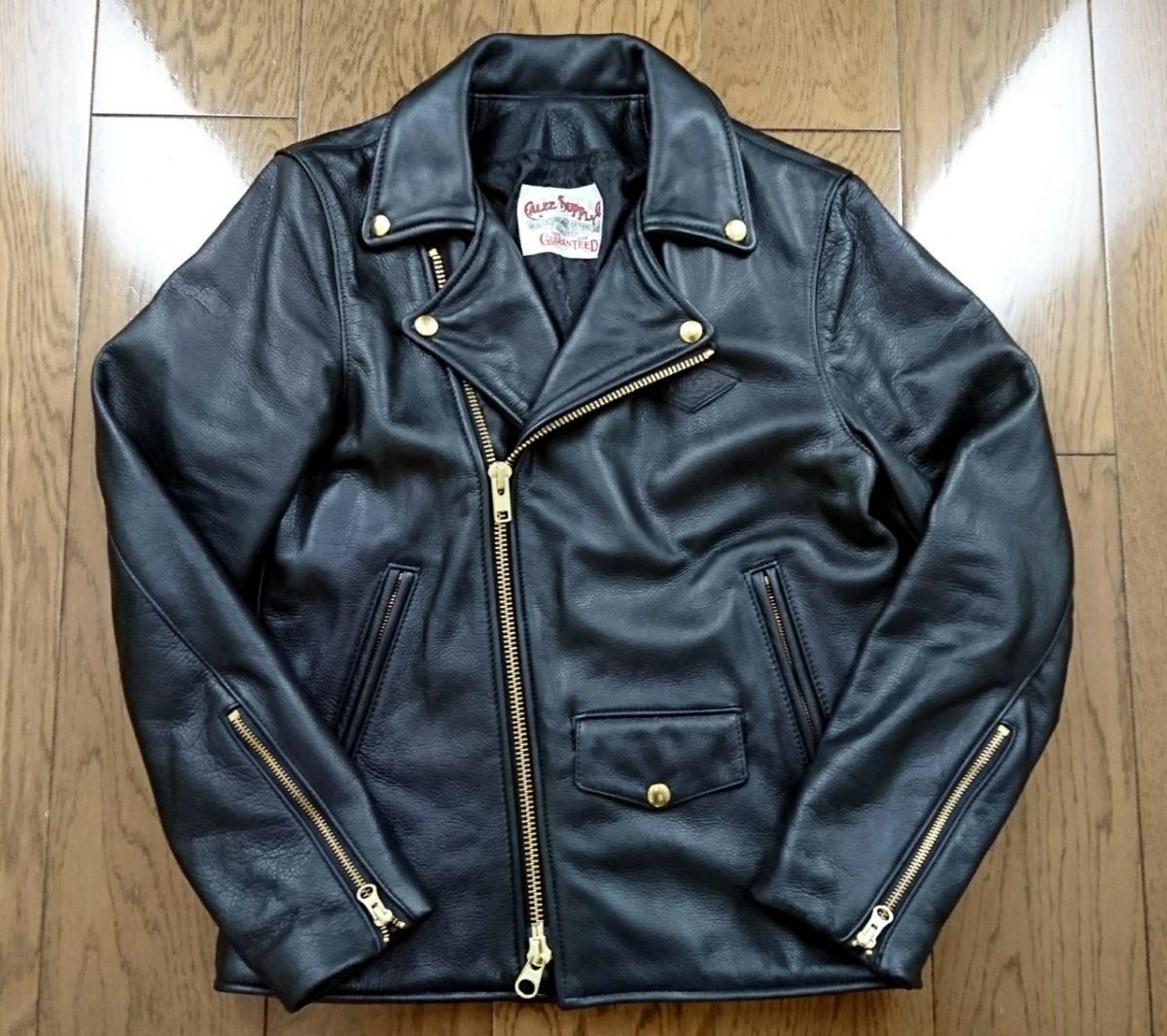 レア CALEE × VANSON RIDERS LEATHER JACKET キャリー バンソン レザー ダブルライダース ライダースジャケット USA製(ライダースジャケット)｜売買された ...