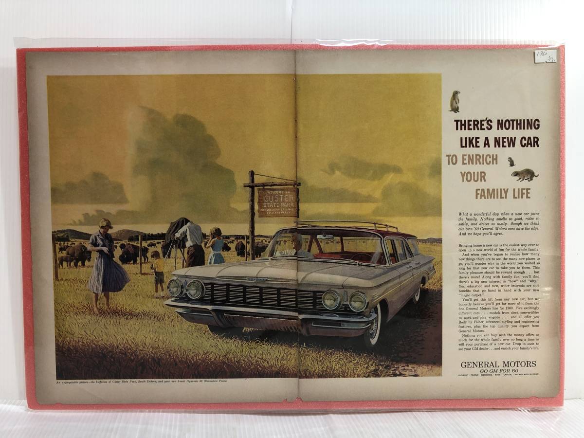 1960年5月30日号LIFE誌広告切り抜き1ページ GENERAL MOTORS GO GM FOR ‘60 アメリカ買い付け品ビンテージ ...