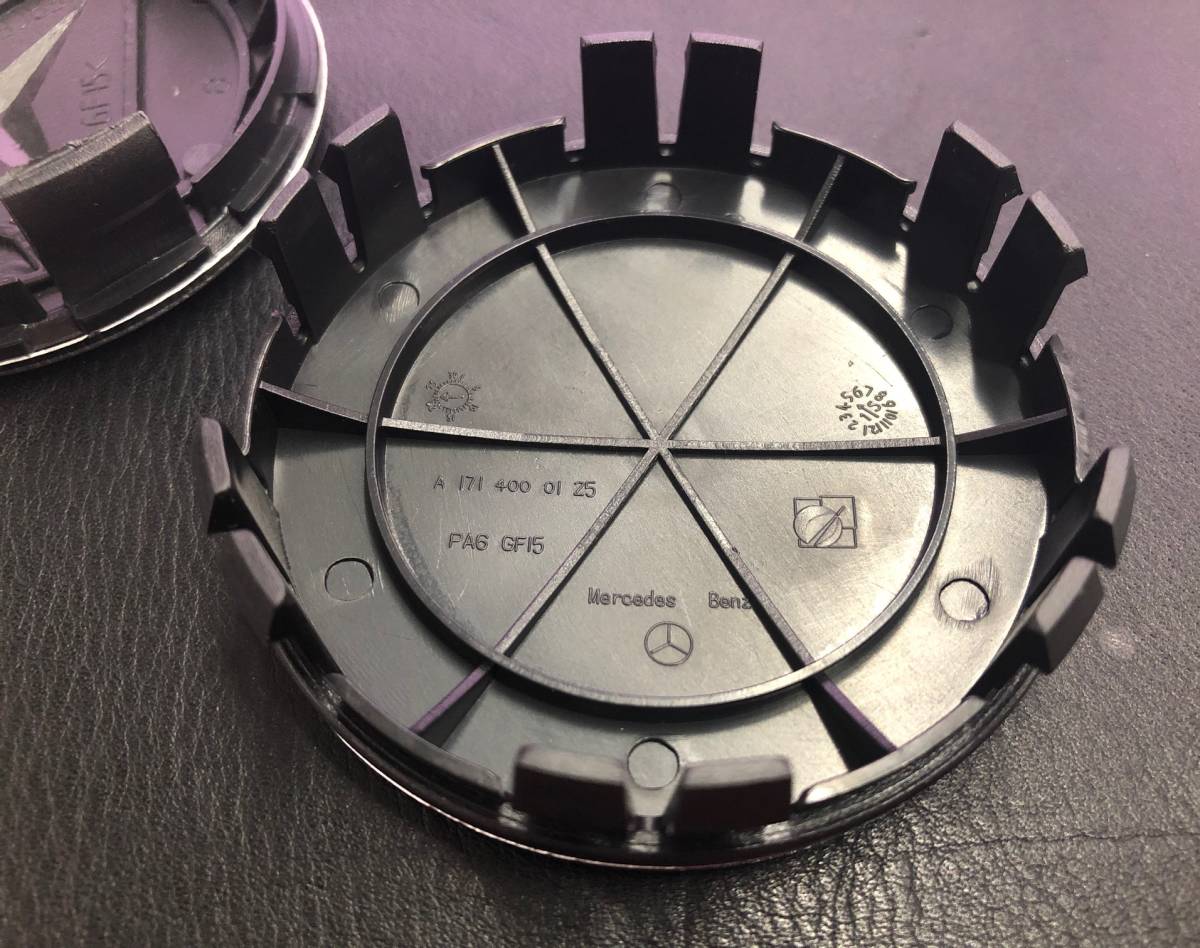 現行タイプ ブルー75mm 4個 メルセデスベンツ ホイールセンターキャップ ローレル1714000125 5337 Mercedes ...