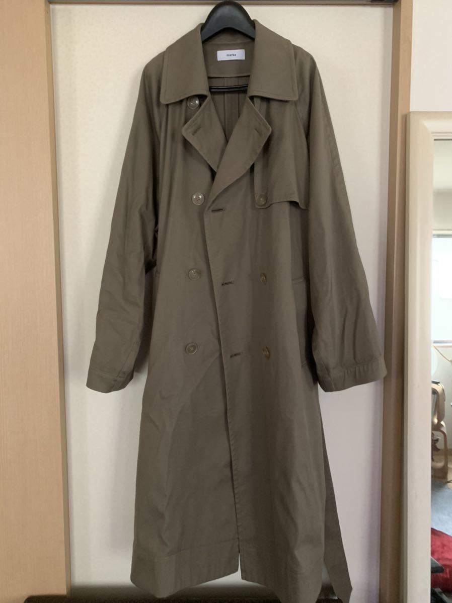 極 マーカmarkaトレンチコート2オーガニックコットン91800円18AWオーラリービッグシルエットcomoliコモリカーキ(marka)｜売買されたオークション情報、yahooの商品情報を ...