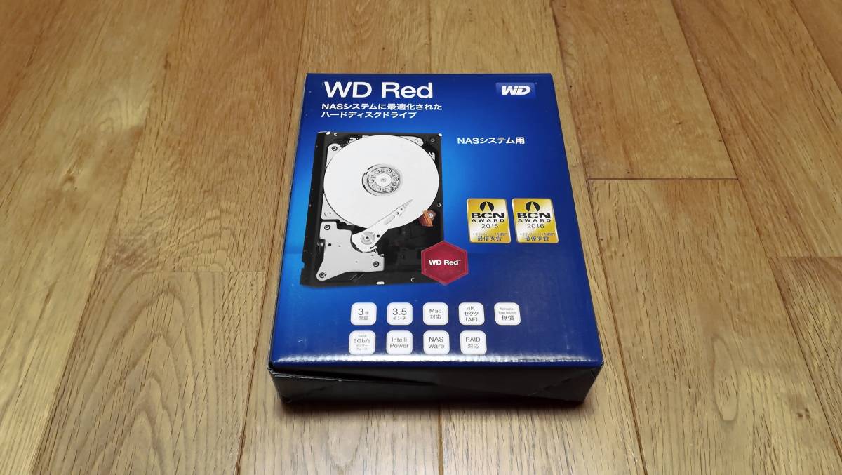 WDC WD RED WD40EFRX-RT2 4TB SATA600 5400rpm NASシステム用 24時間365日常時稼働環境 CFD ...