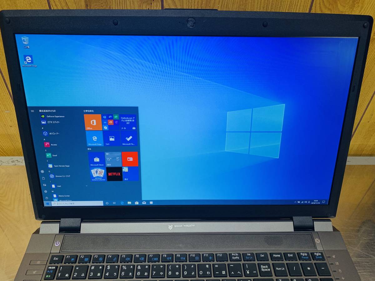 i18 最新Windows10+Office2016 爆速 SSD512GB+HDD750GB Mouse Compute MB-W800B ...