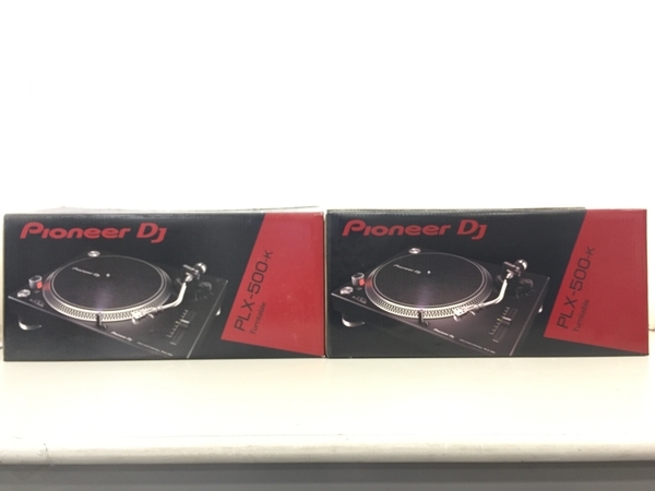 Pioneer PLX-500 ダイレクト ドライブ ターンテーブル 音響 機材 2台 セット レコードプレーヤー DJ パイオニア ...