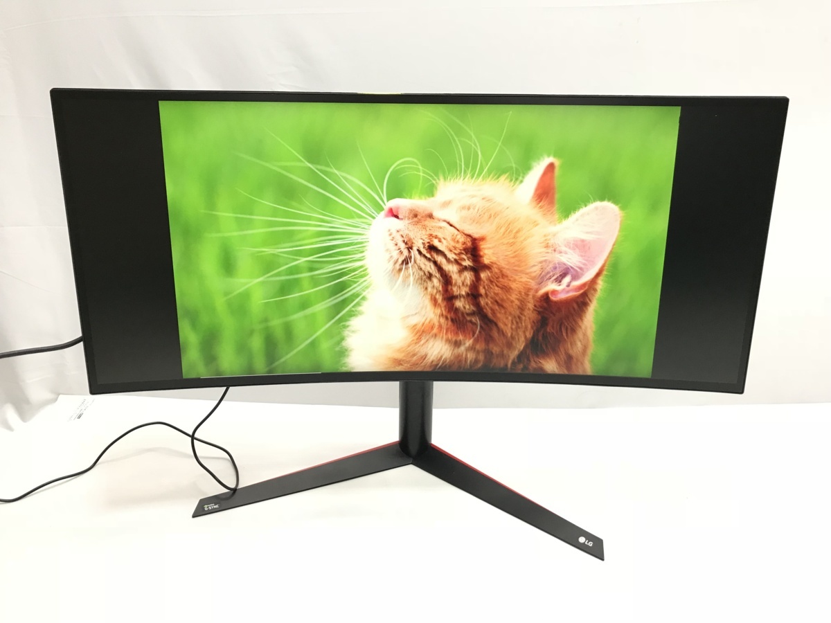 LG ゲーミングモニター 曲面 UltraGear 34型 ワイドモニタ ディスプレイ LEDバックライト 34GK950G-B 1円 ...