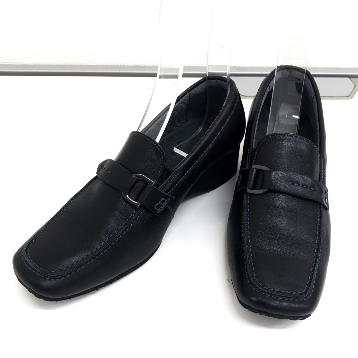 asics pedala アシックス ペダラ 本革 レザー ローファー パンプス 22cm EEE 黒 ブラック コンフォート 健康靴 レディース(ブラック系)｜売買されたオークション情報 ...