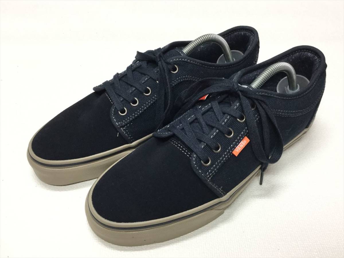 VANS CHUKKA LOW PRO 黒紺 スエード キャンバス ガムソール US9.5 27.5cm アメリカ企画限定 チャッカ ...