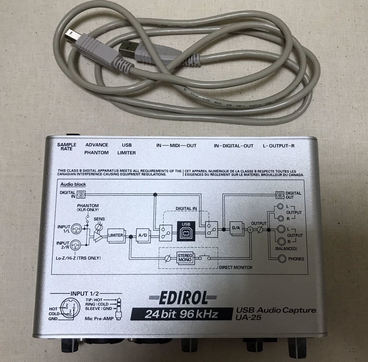 EDIROL UA-25 Roland オーディオインターフェース(オーディオインターフェース)｜売買されたオークション情報、yahooの商品 ...
