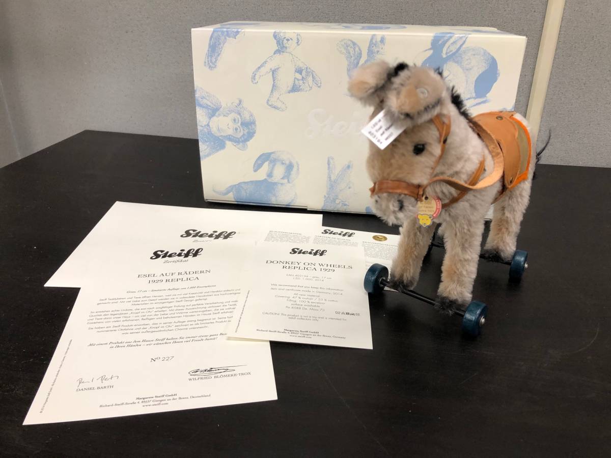 Steiff シュタイフ ドンキー オン ホイール レプリカ1929 EAN403194(シュタイフ社)｜売買されたオークション情報、yahooの商品情報をアーカイブ公開 - オークファン ...