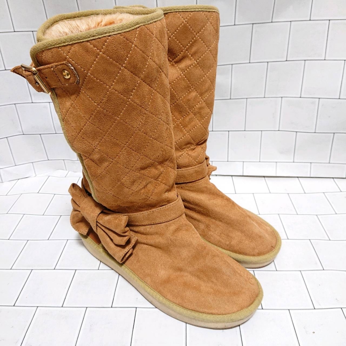 LIZ RISA M 23cm 23.5cm ミドルブーツ ふわふわ ブラウン あったかい リズリサ 女性 レディース 婦人 靴 くつ X052(23.0cm)｜売買されたオークション情報 ...