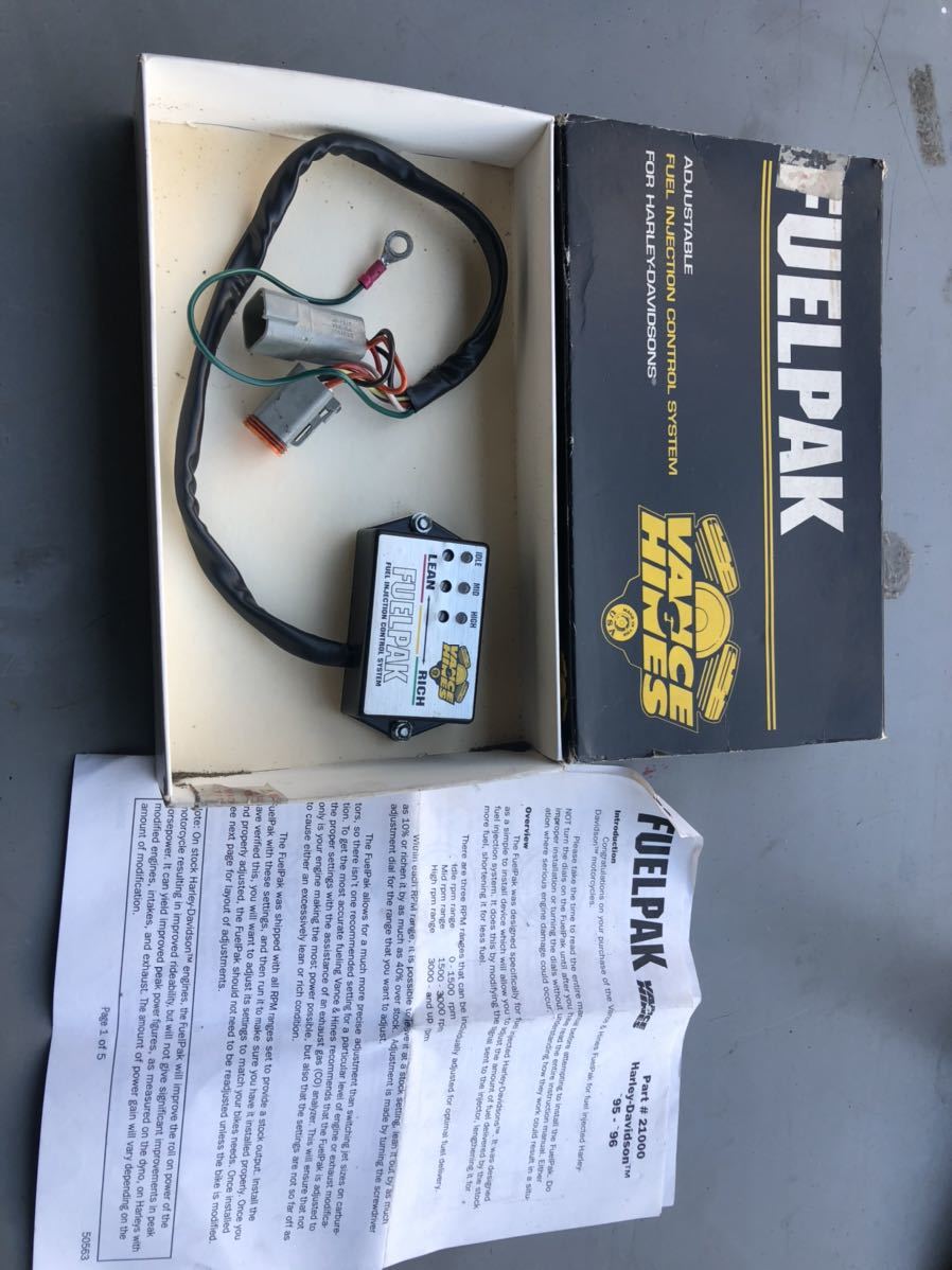 Vance&HINES FUELPAK フュエールインジェクション モジュール ハーレー HD 1円(その他)｜売買されたオークション情報 ...
