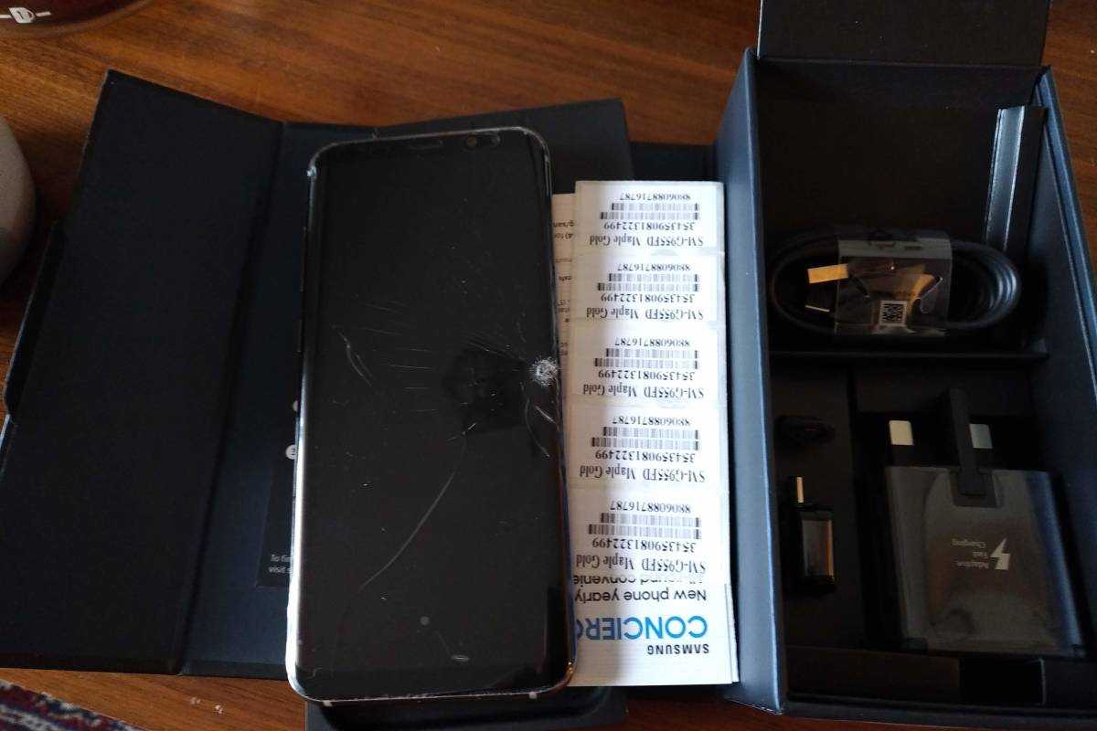 SAMSUNG GALAXY S8+64GB Maple Gold Dual SM-G955FD SIMフリー DSDS(海外版SIMフリー ...