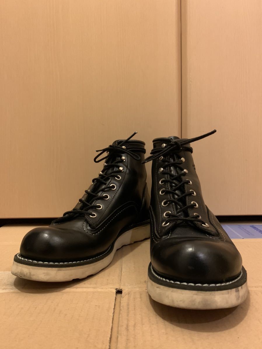 REDWING LINEMAN 2909 US 7 1/2 D レッドウイング ラインマン ブラック 25.5cm(7.5インチ)｜売買されたオークション情報、yahooの商品情報をアーカイブ ...