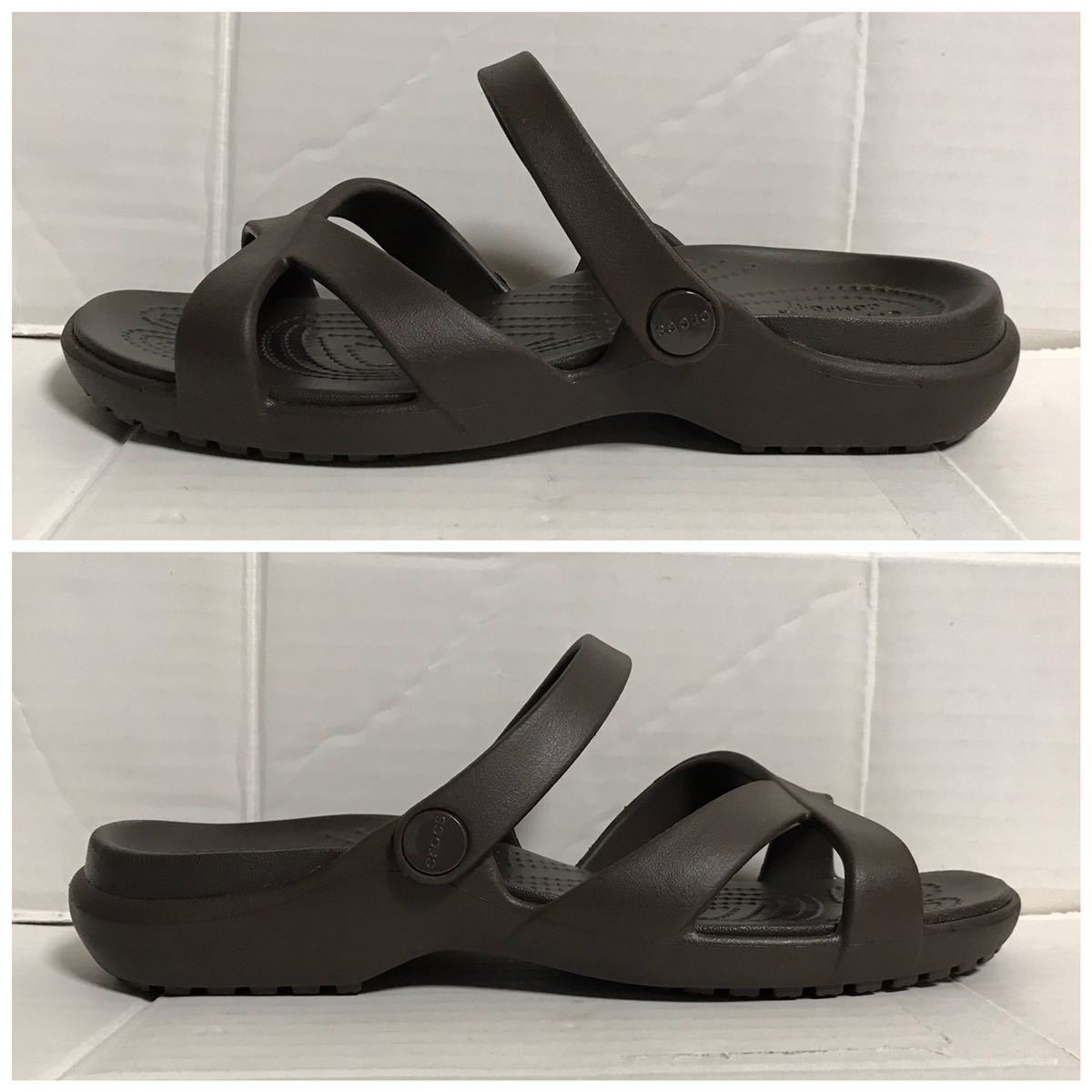 CROCS クロックス DUAL COMFORT コンフォート デュアル Meleen Crossband Sandal メレーン クロス ...