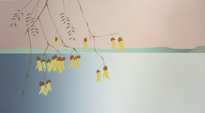 Malcolm Warr Lake Taupo mission Bay III シルクスクリーン ed.6/99. 鉛筆サイン シートのみ ...