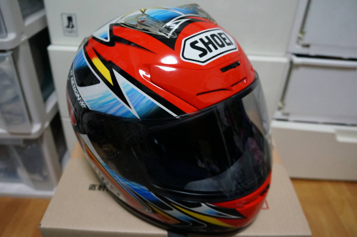 廃版 当時物 SHOEI X-8hi Daijiro 加藤 大治郎 選手 レプリカ ヘルメット YFデザイン KATO 内装交換加工洗浄済(L ...