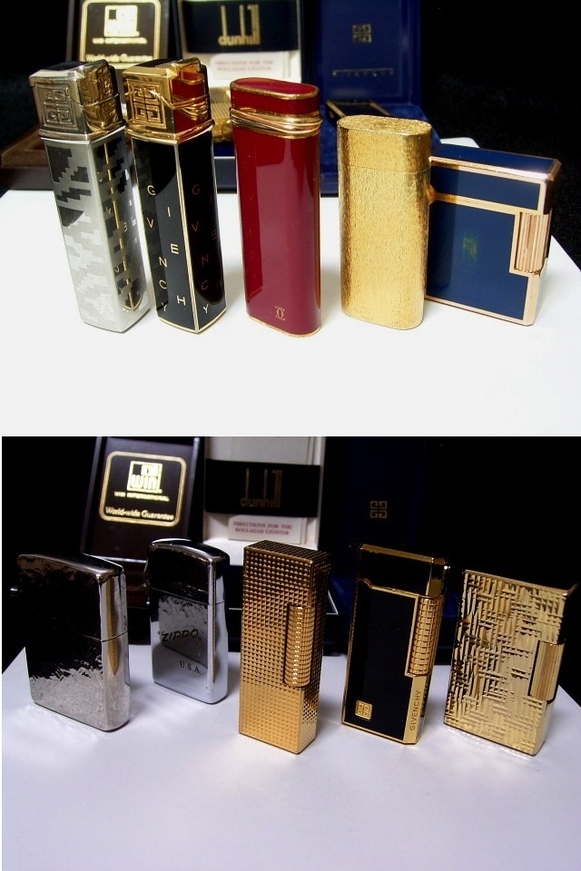 デュポン ダンヒル カルティエ GIVENCHY WIN Zippo 合計10点 OH済＆着火良好(ガスライター)｜売買されたオークション情報、yahooの商品情報をアーカイブ公開 ...