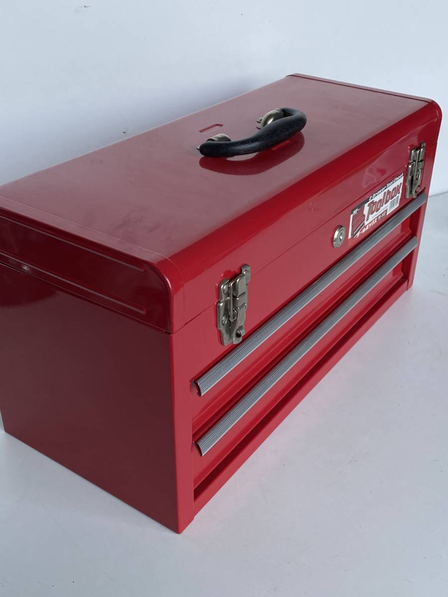 ③ ツールボックス 工具箱 Toolbox TB-512 2Drawer Tool Chest W510×D218×H250mm レッド 赤 金属製 鍵付き(携行型)｜売買されたオークション ...