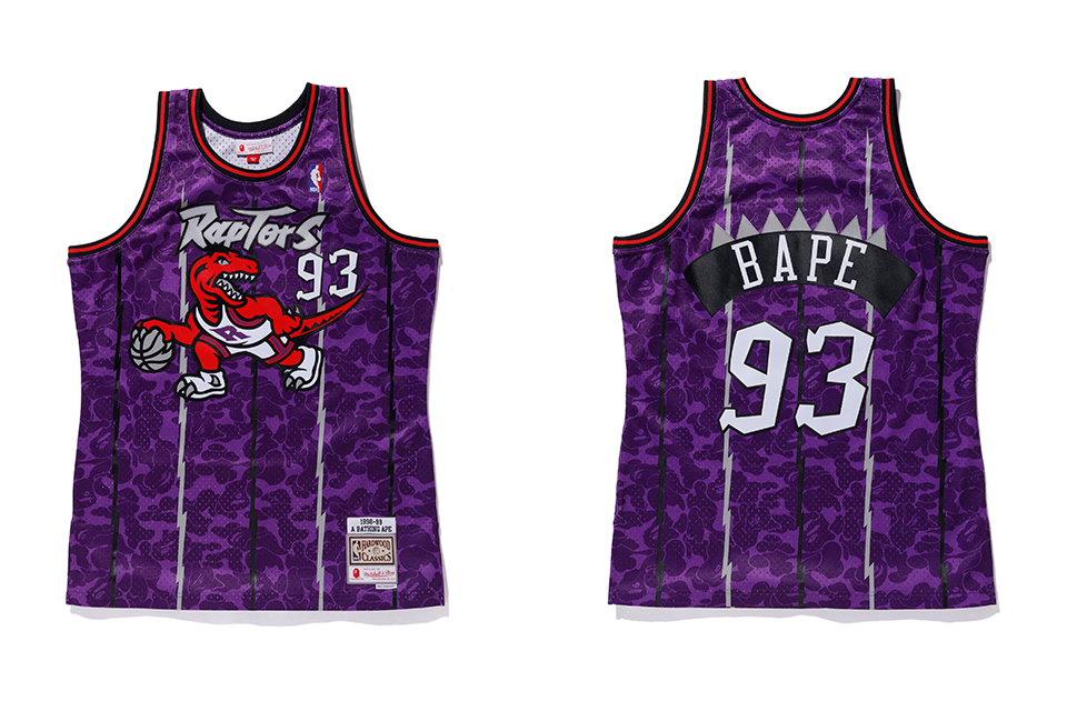 定価以下 国内正規 A BATHING APE x Mitchell & Ness NBA BAPE RAPTORS CAMO ...