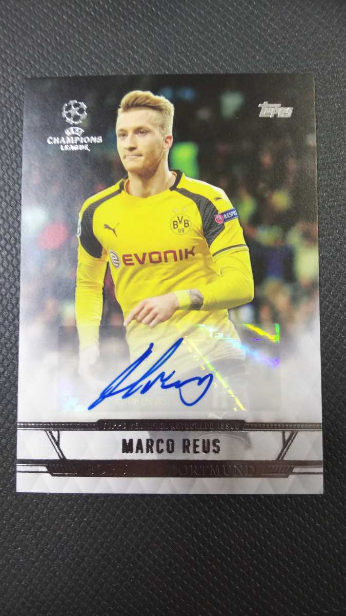 1円スタート マルコ ロイス 直筆サインカード MARCO REUS 2017 Topps UEFA Champions League ...